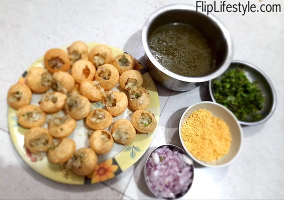 How to make Pani Puri at Home? Pani Puri Recipe | Dahi Puri Recipe ...