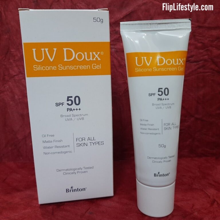 UV Doux Silicone Sunscreen Gel Review - With SPF 50